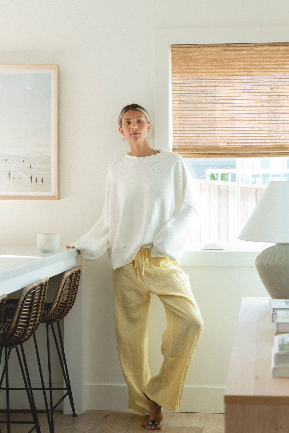 Capri Linen Drawstring Pants – SOLAÍ THE LABEL