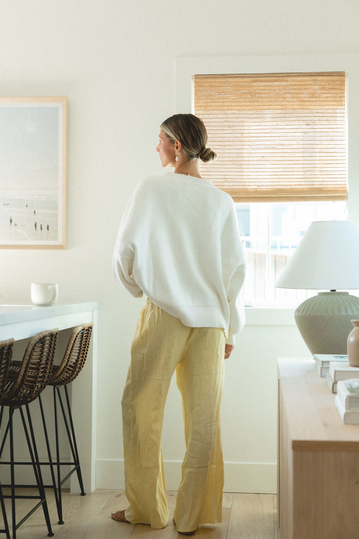 Capri Linen Drawstring Pants – SOLAÍ THE LABEL