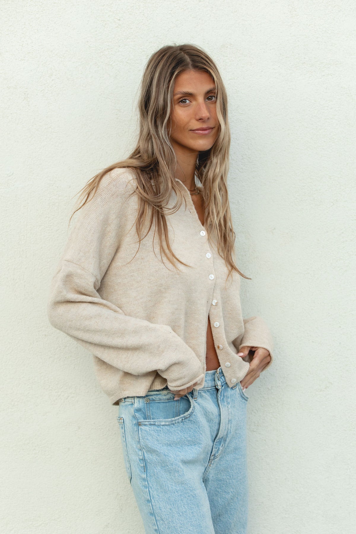 Free Falling Button Cardigan – SOLAÍ THE LABEL