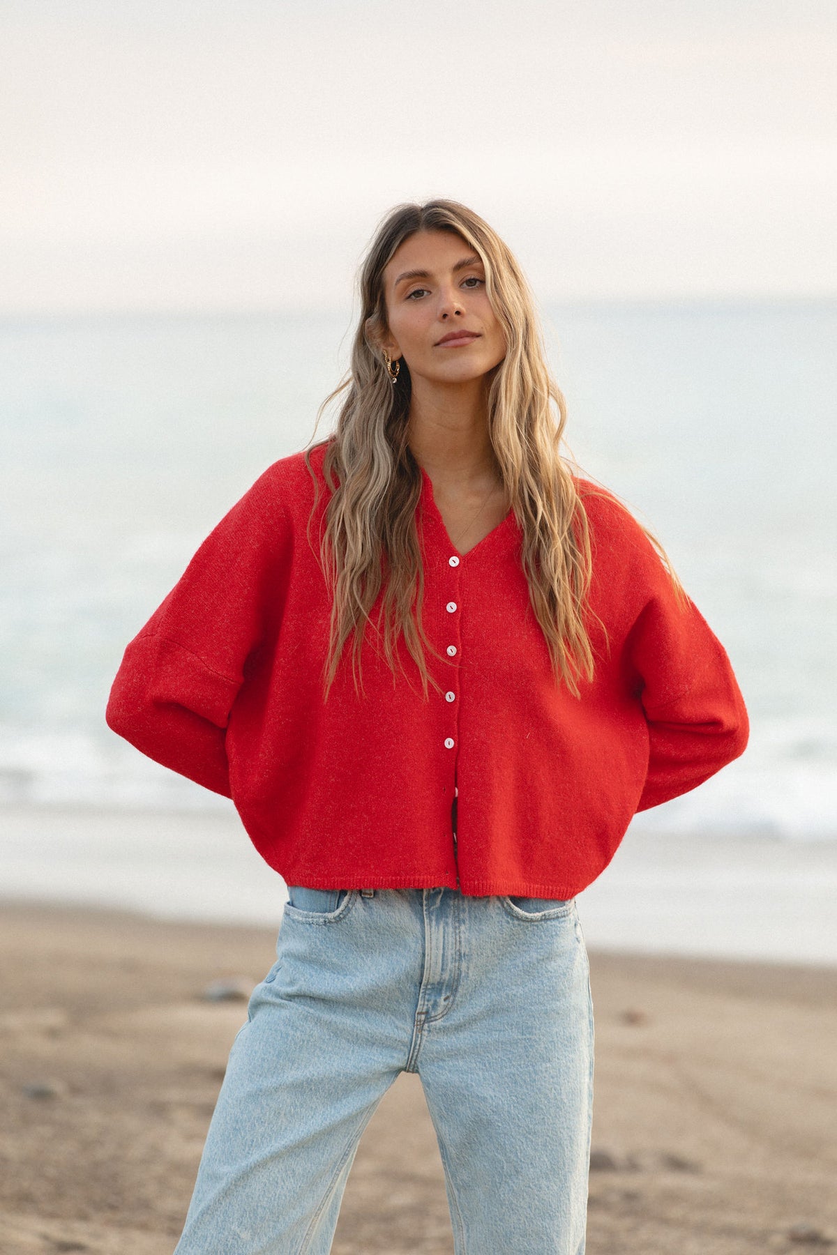 Free Falling Button Cardigan – SOLAÍ THE LABEL