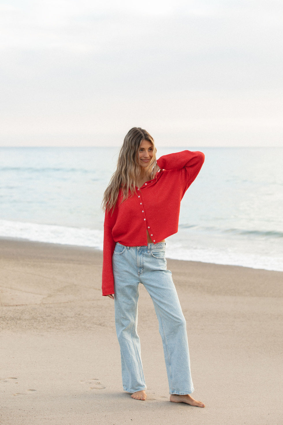 Free Falling Button Cardigan – SOLAÍ THE LABEL