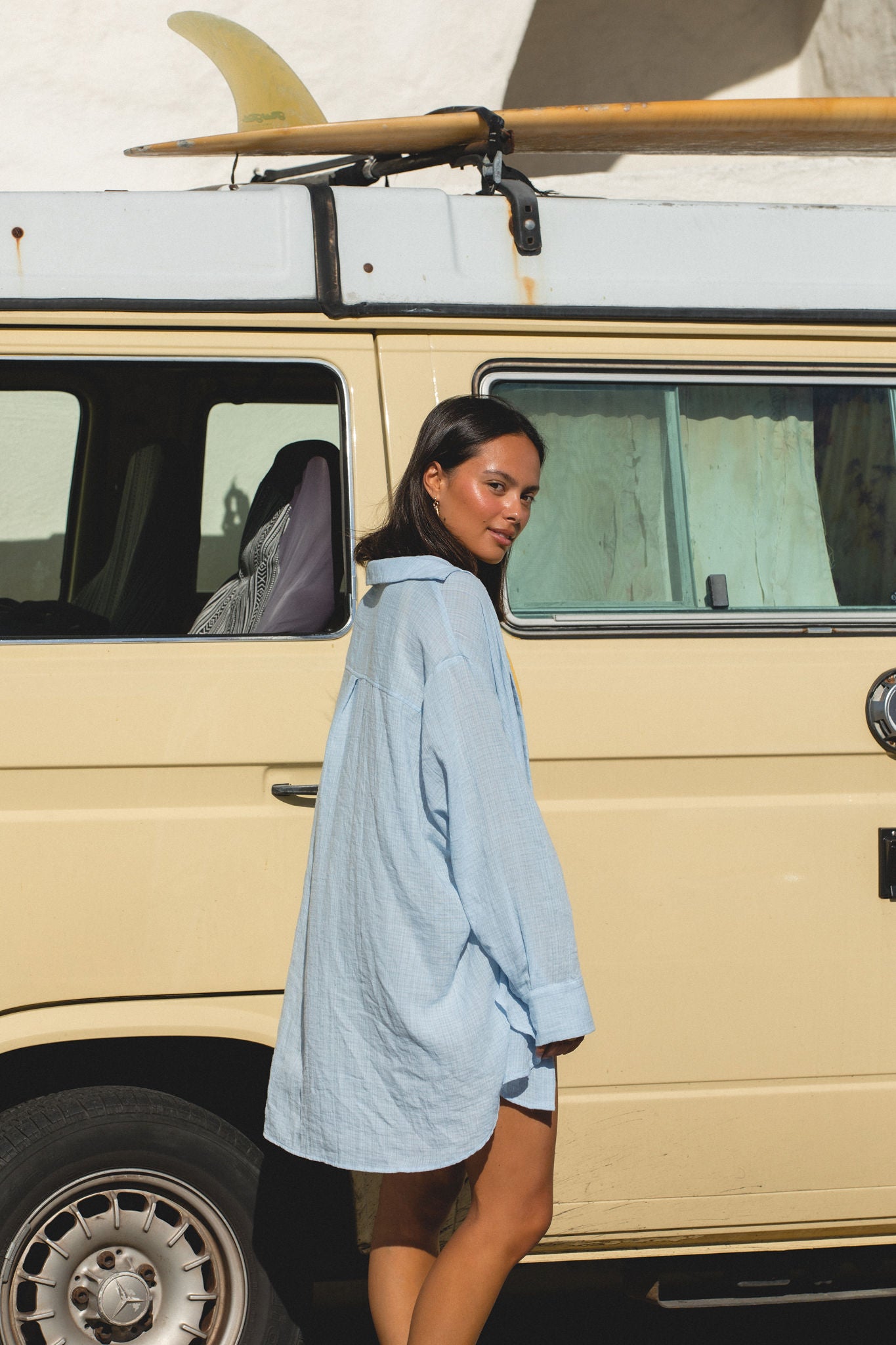 Poolside Oversized Button Top – SOLAÍ THE LABEL