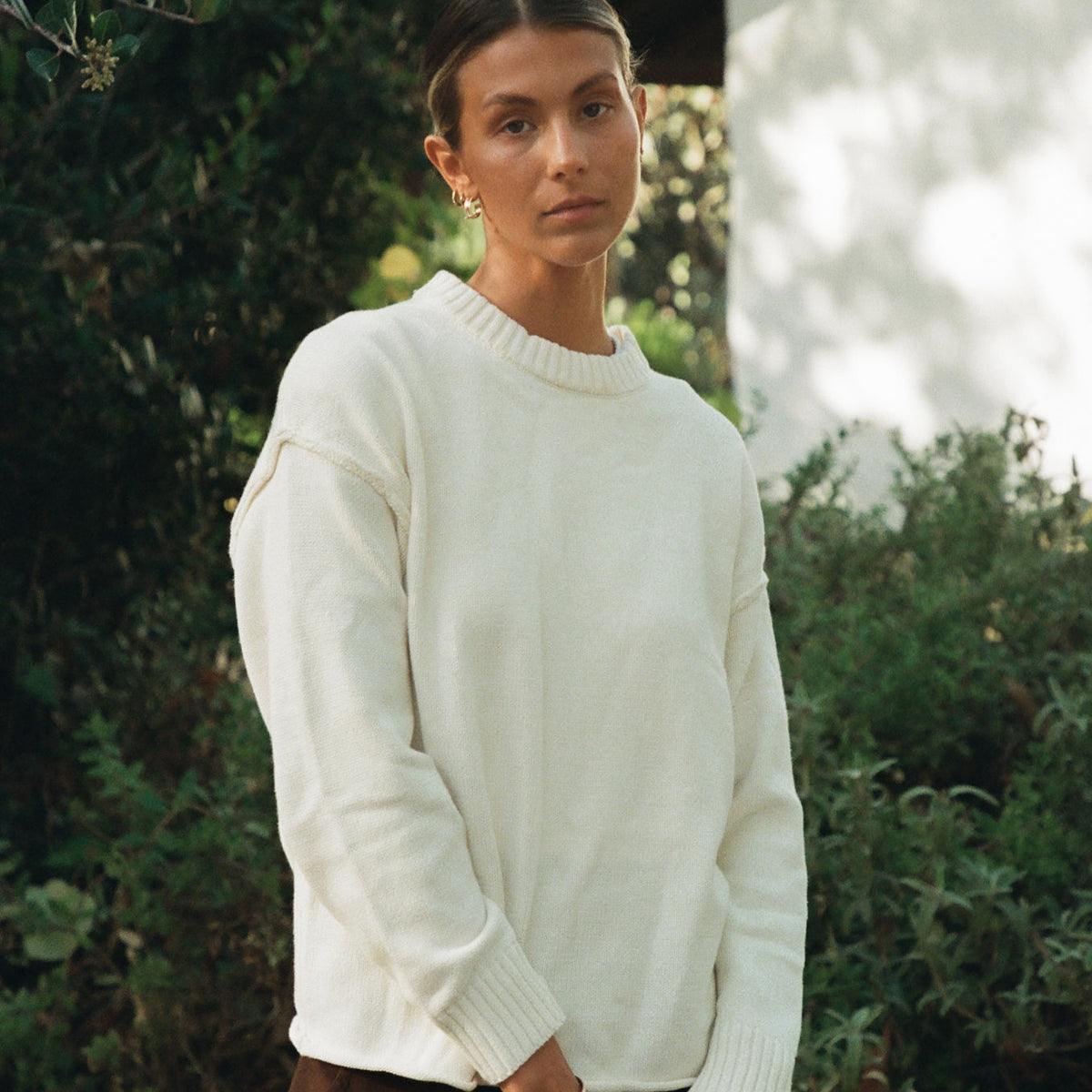 Sunday Cotton Blend Sweater – SOLAÍ THE LABEL