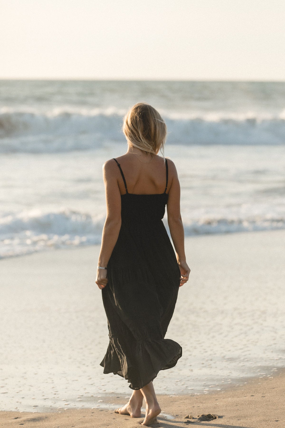 Salt Air Woven Cotton Midi Dress – SOLAÍ THE LABEL